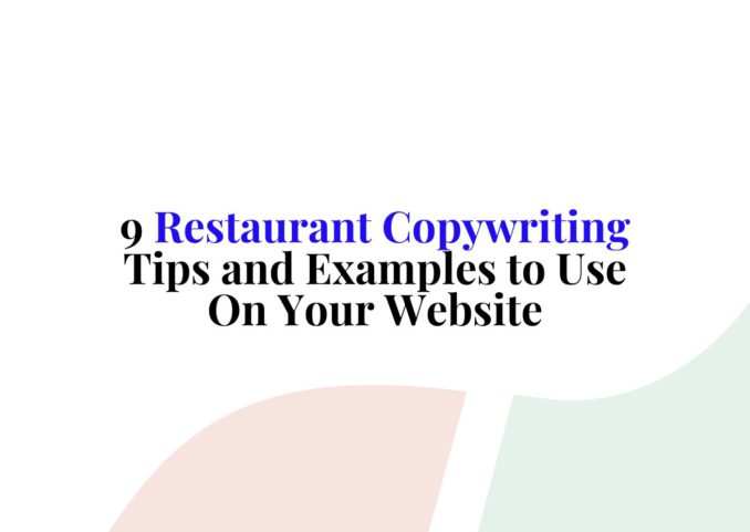 Restaurant Copywriting Tips to Use On Your Website