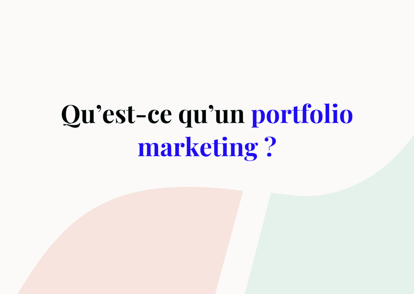 10 exemples inspirants de portfolio marketing pour vous aider